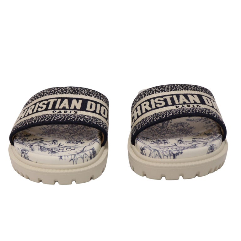 Christian Dior NEW D-Way Rubber Slipper - EU 38 For Sale at 1stDibs