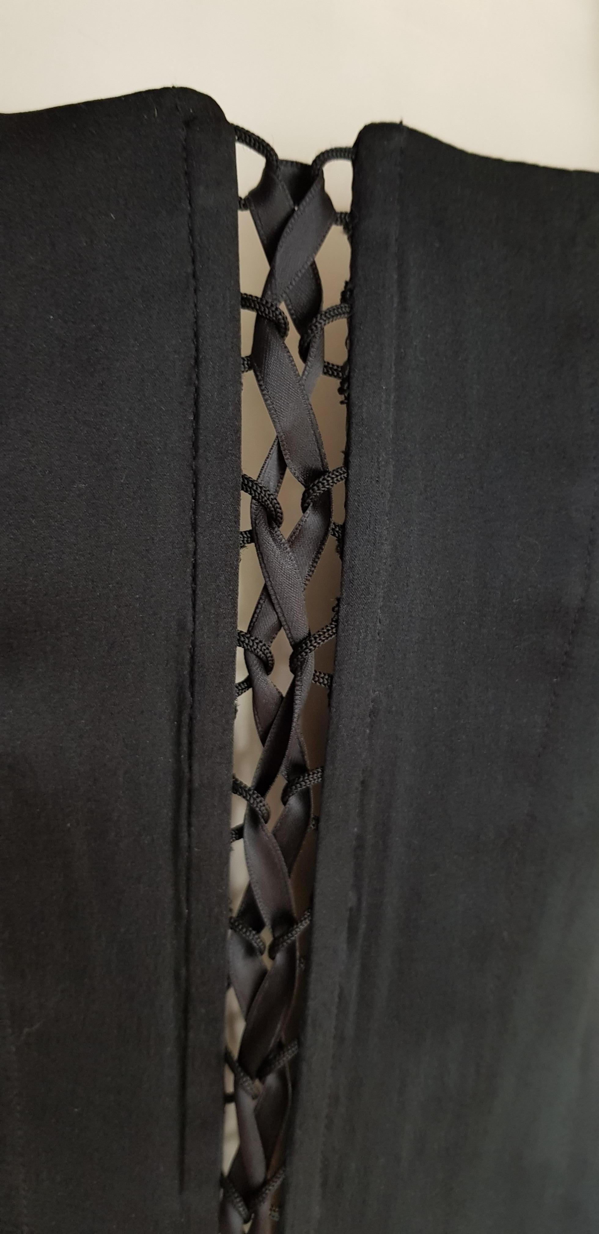 Christian DIOR "New" Haute Couture Double Silk Bustier Top Corset ...