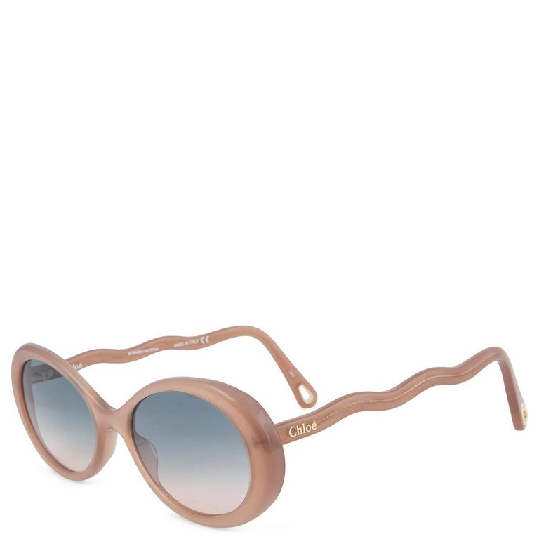 CHLOE nude pink OVAL Sunglasses CH0088S For Sale at 1stDibs