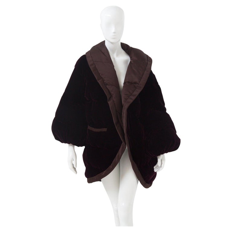 Christian Dior Oversized Velvet Down Jacket at 1stDibs
