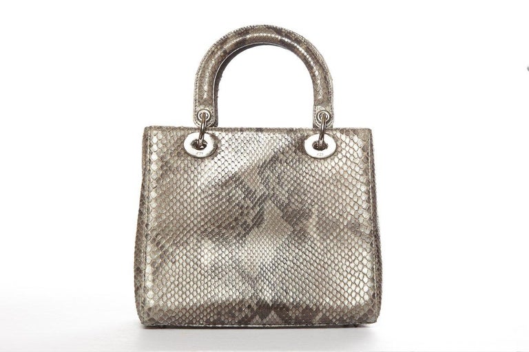 CHRISTIAN DIOR Python Lady Dior Bag For Sale at 1stDibs