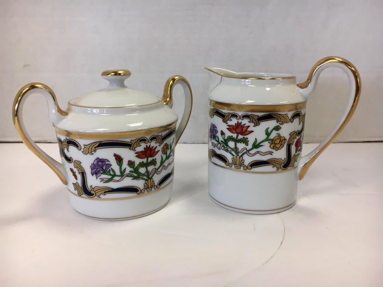 Christian Dior Renaissance Porcelain Tea Coffee Service Cream and Sugar ...