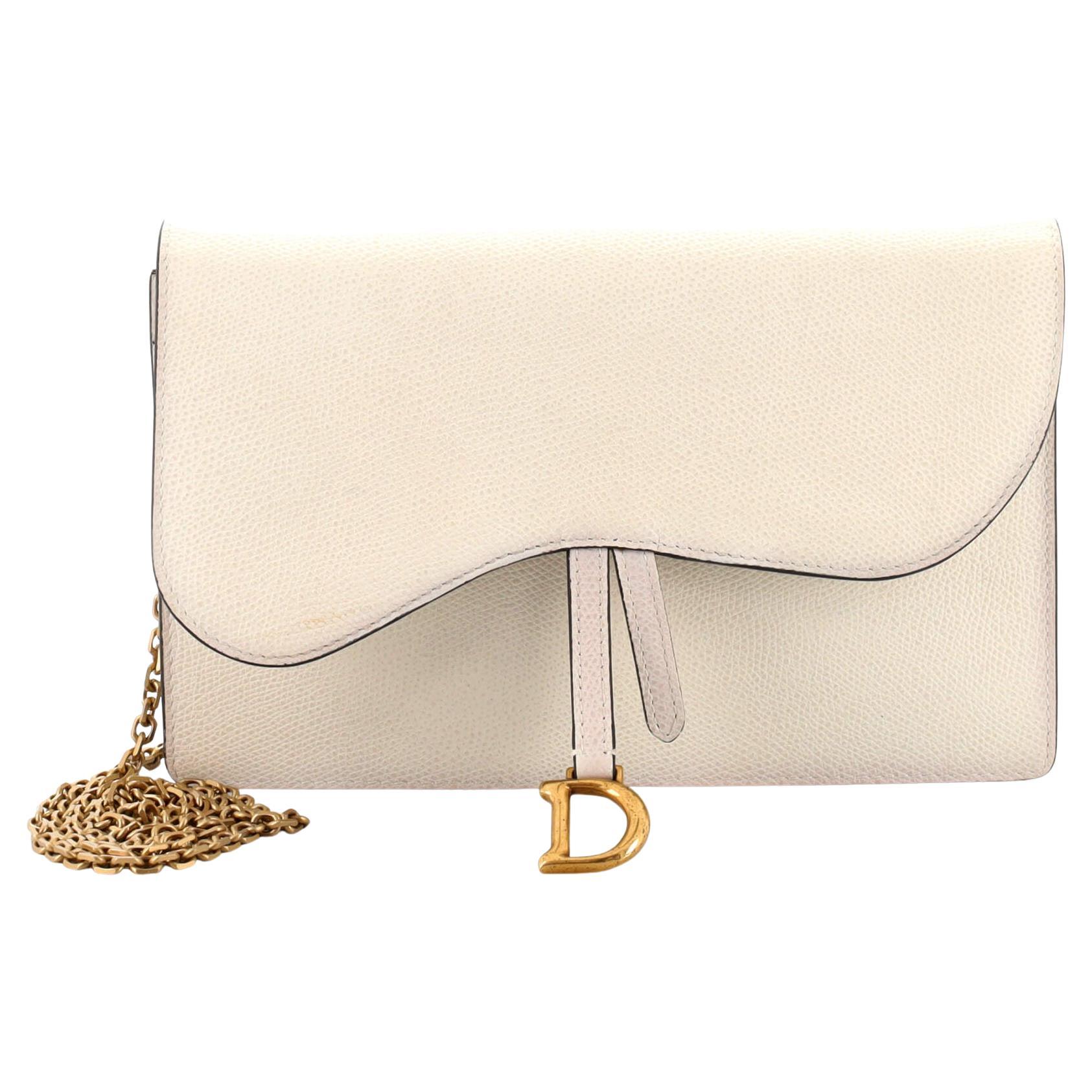 Christian Dior Lady Dior Chain Convertible Clutch Cannage Quilt Leather ...