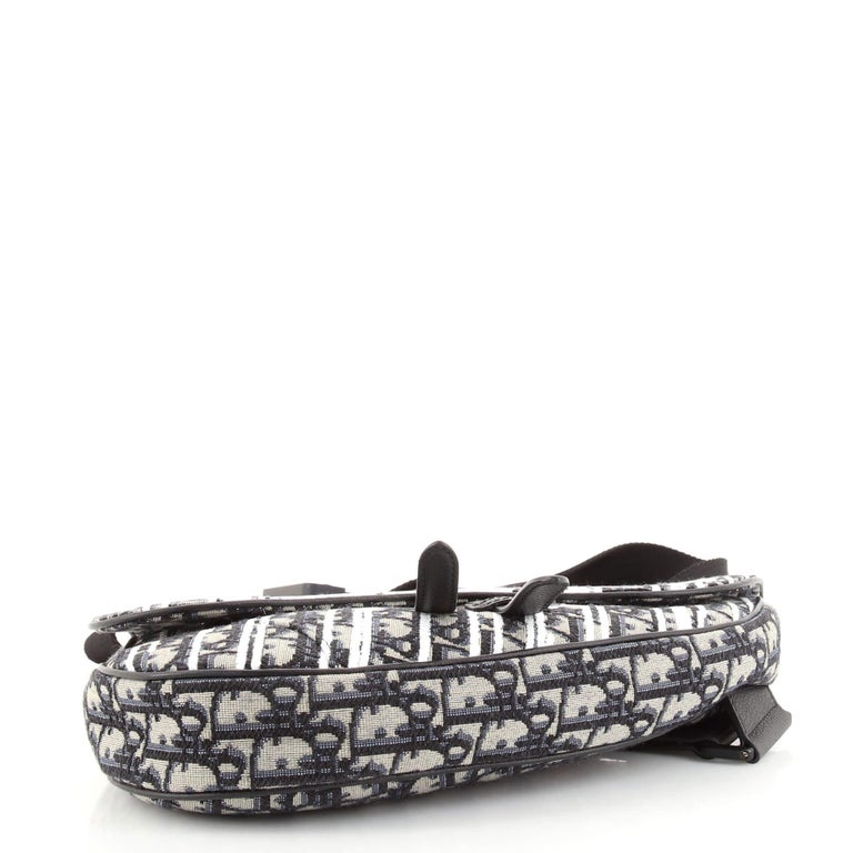 Christian Dior Saddle Crossbody Bag Limited Edition Printed Oblique ...
