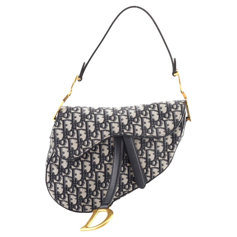 Christian Dior Saddle Handbag Oblique Canvas Medium For Sale at 1stDibs