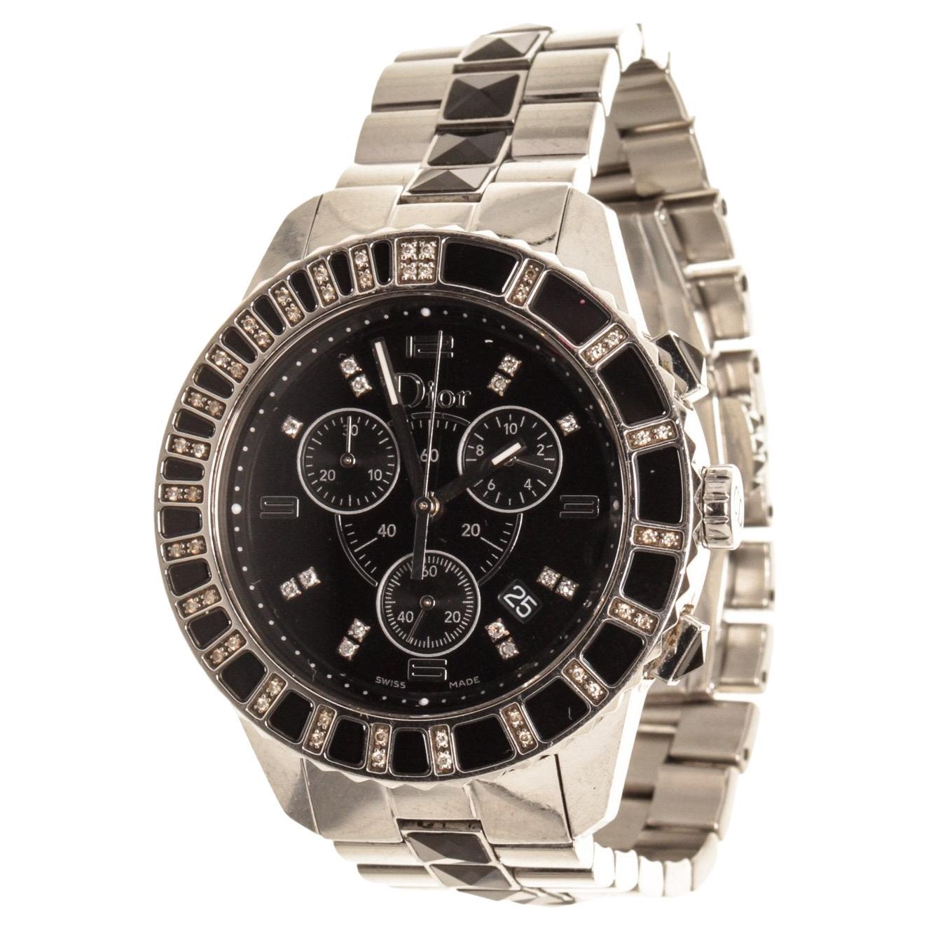 Christian Dior Diamond Studded Gold Toned Watch at 1stDibs | christian ...