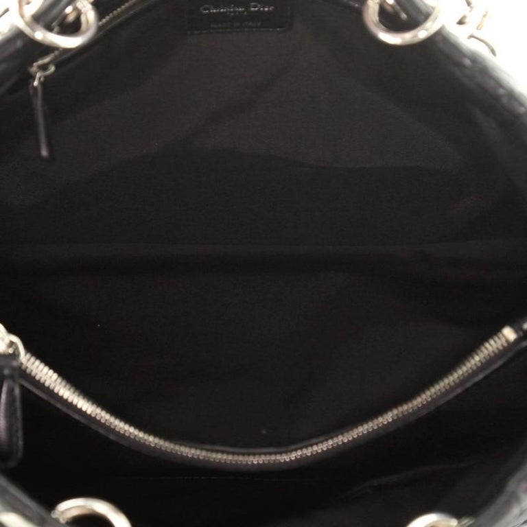 Christian Dior Soft Chain Tote Cannage Quilt Lambskin Large at 1stDibs