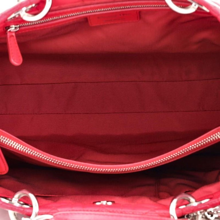 Christian Dior Soft Chain Tote Cannage Quilt Lambskin Large at 1stDibs