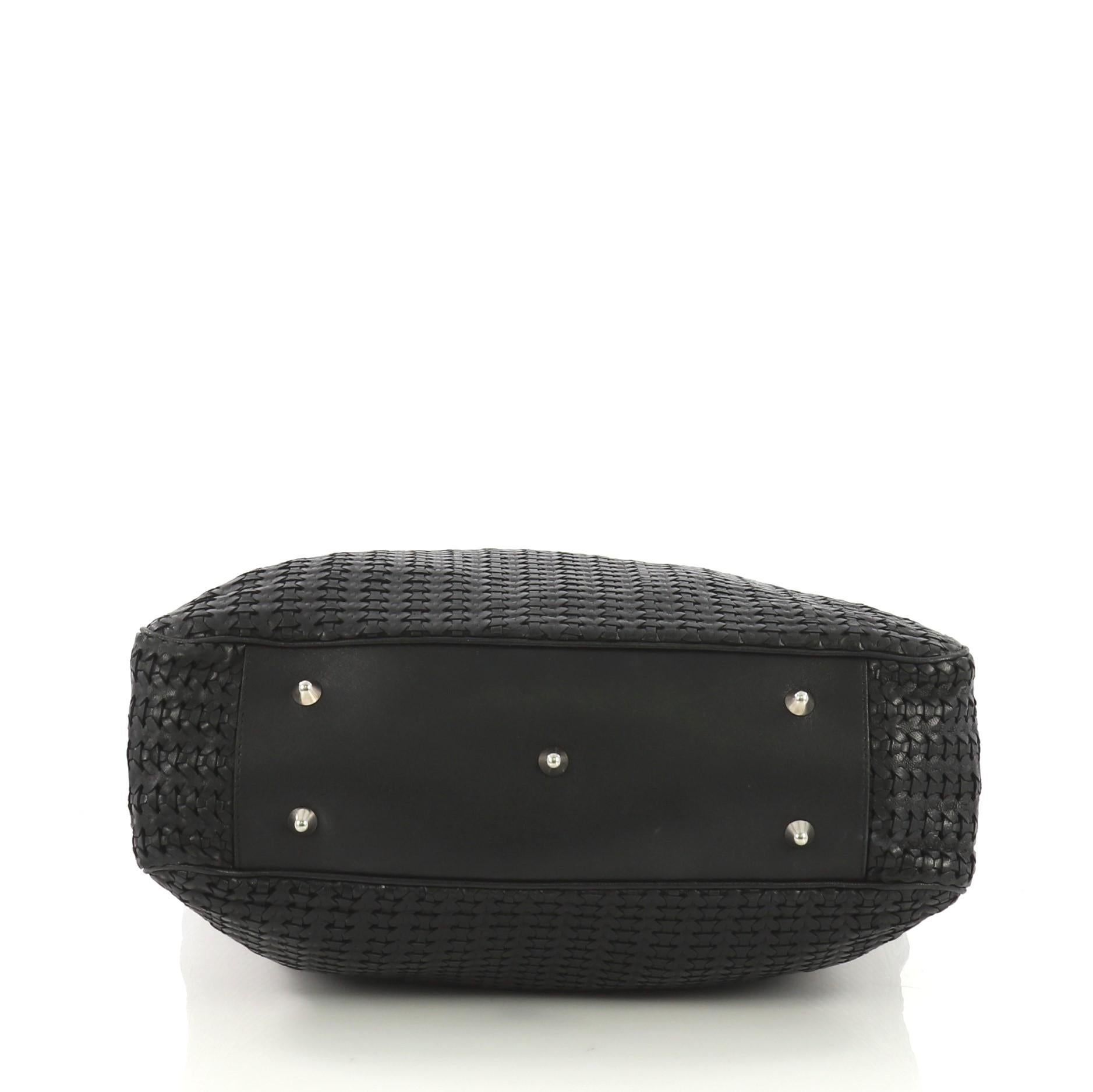 Christian Dior Soft Chain Tote Woven Leather Medium at 1stDibs