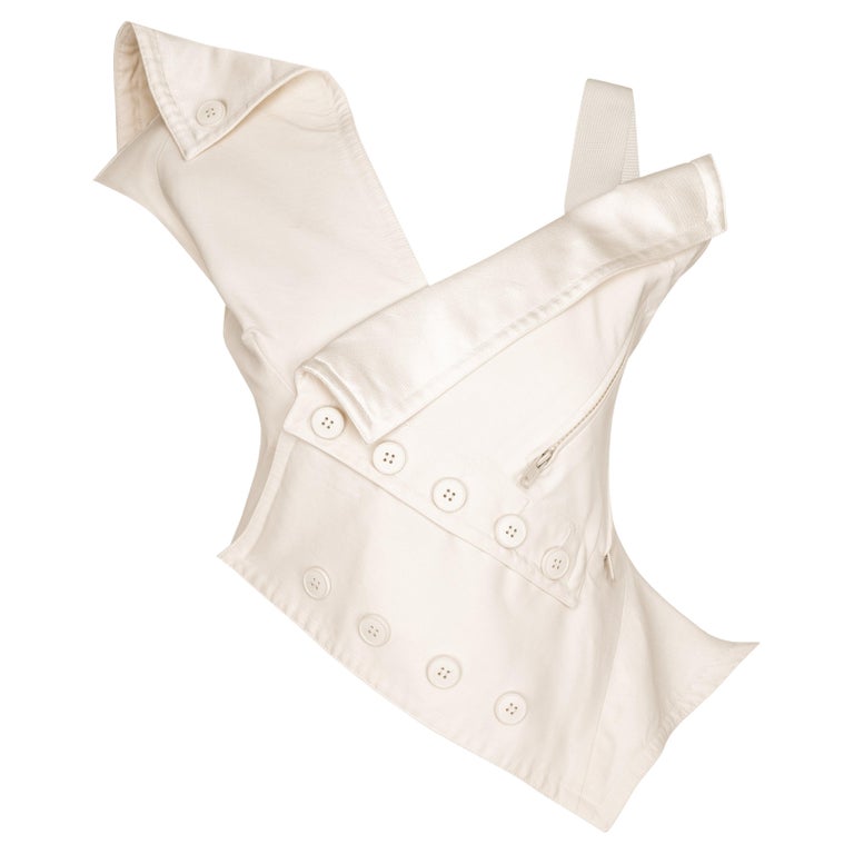 Christian Dior Spring 2000 Runway Deconstructed Asymmetrical Top For ...
