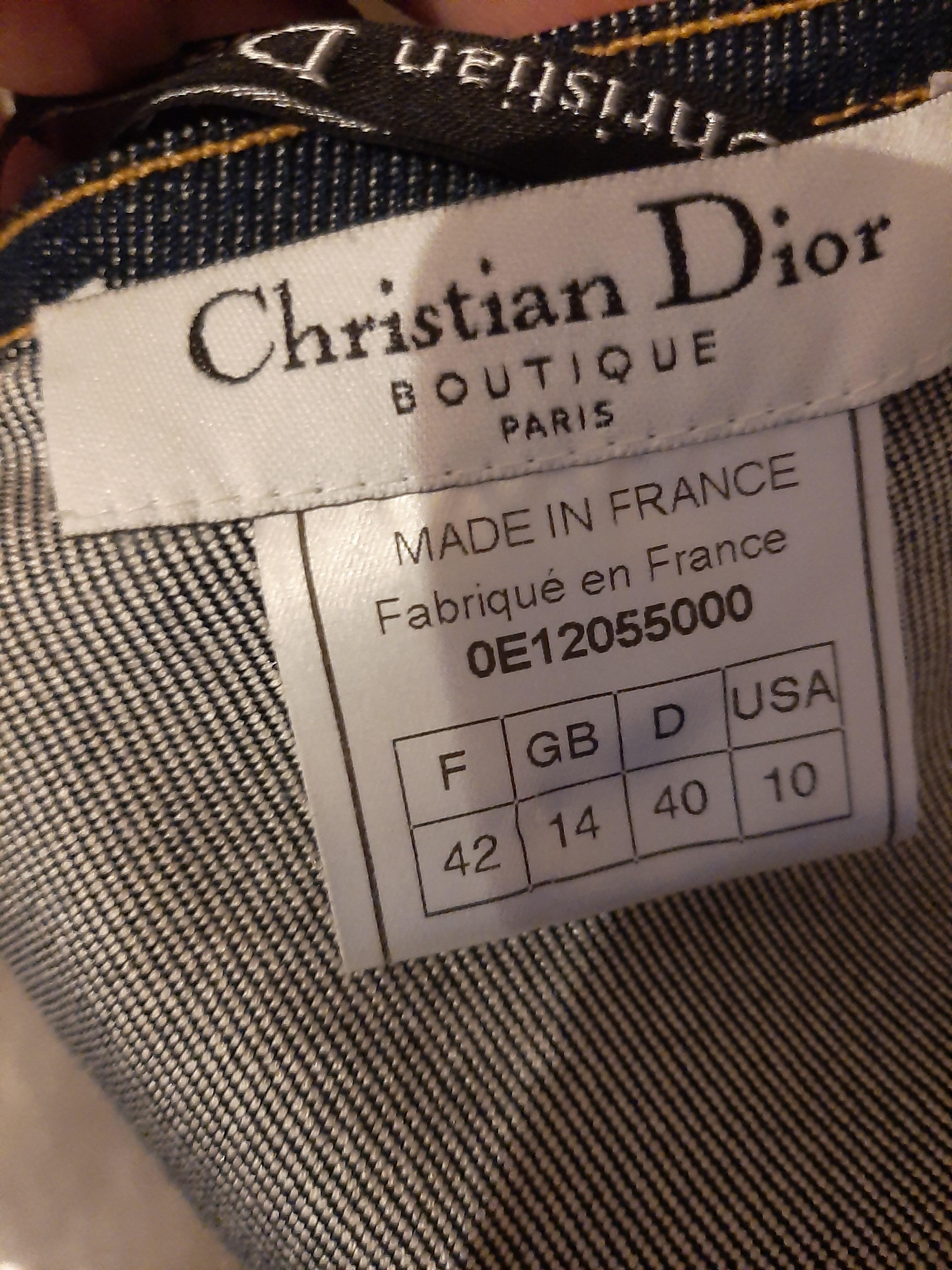Christian Dior Spring 2000 Runway Saddle Halter Denim Top For Sale at ...