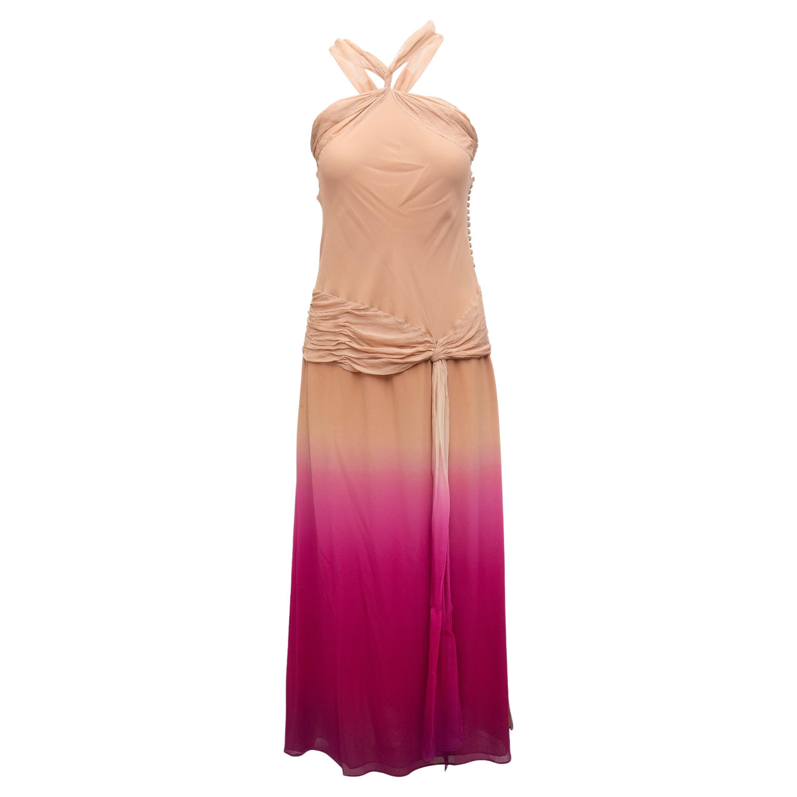 Christian Dior S/S Button Down Dress With Floral Detail at 1stDibs