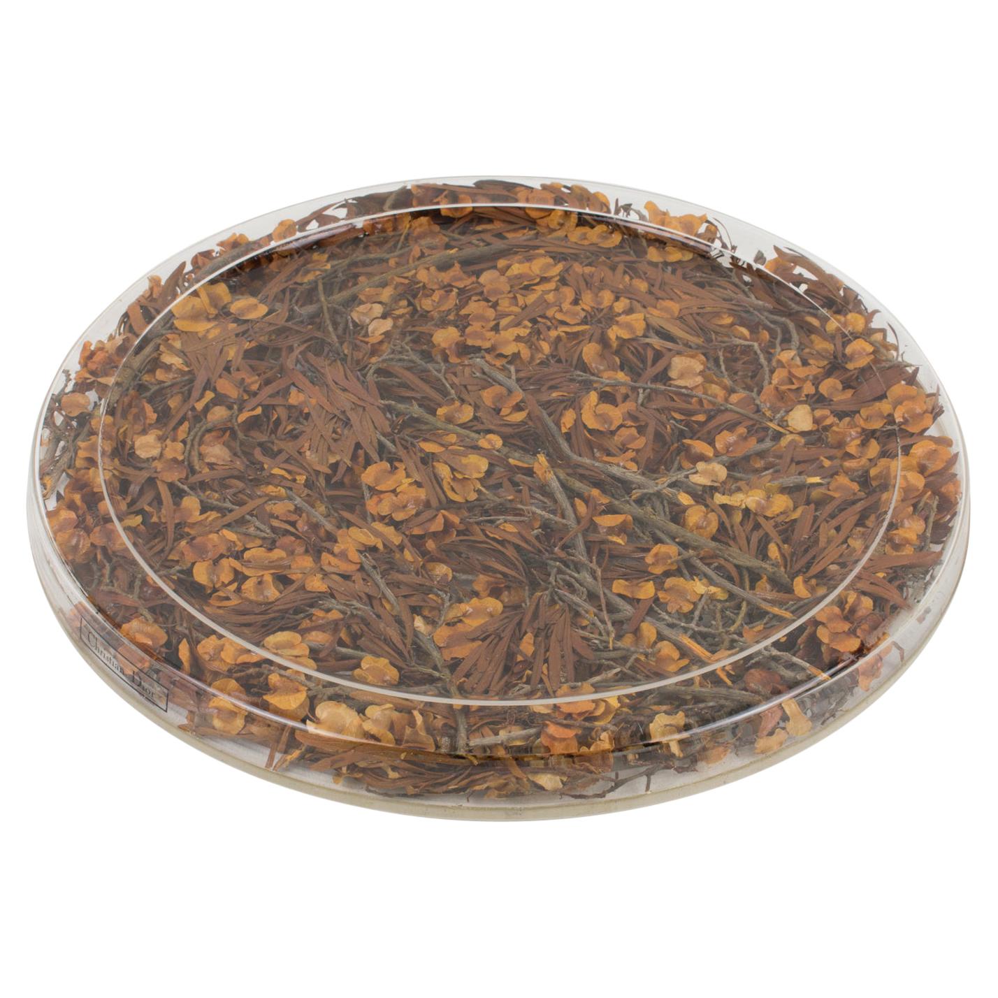 Christian Dior Home Collection Barware Serving Tray Tortoise Lucite and ...