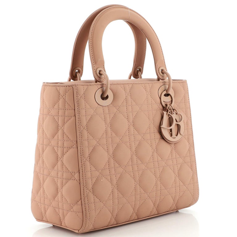 Christian Dior Ultra Matte Lady Dior Bag Cannage Quilt Calfskin Medium ...