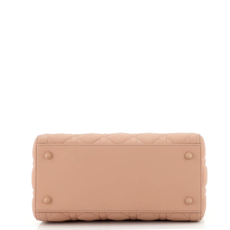 Christian Dior Ultra Matte Lady Dior Bag Cannage Quilt Calfskin Medium ...