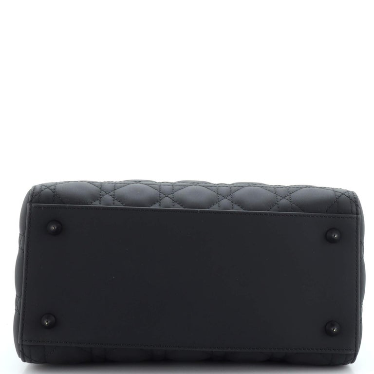 Christian Dior Ultra Matte Lady Dior Bag Cannage Quilt Calfskin Medium ...