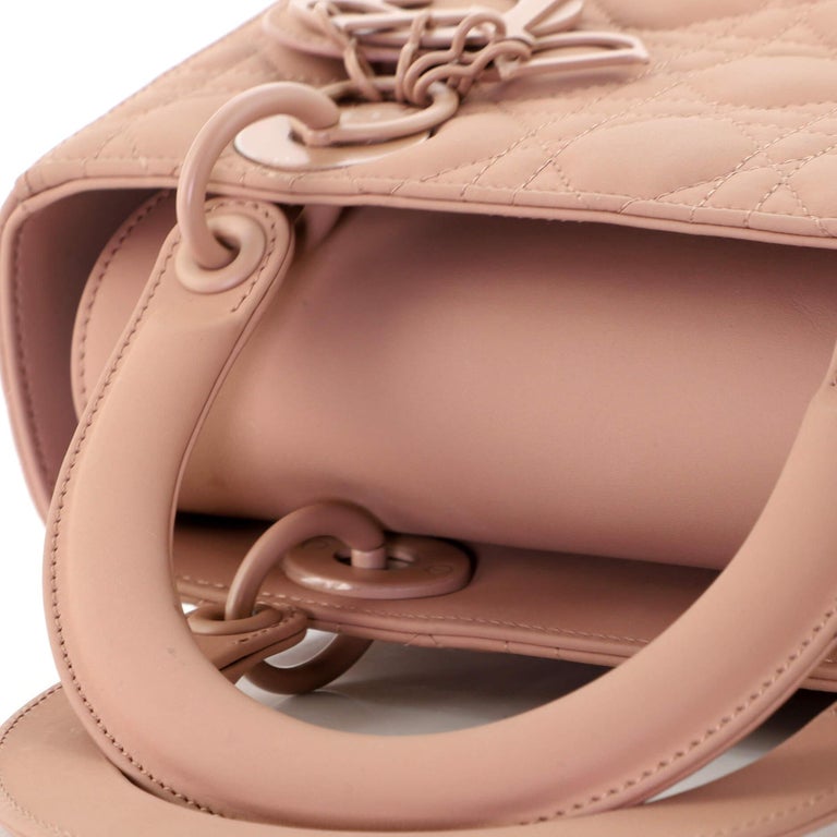 Christian Dior Ultra Matte Lady Dior Bag Cannage Quilt Calfskin Medium ...