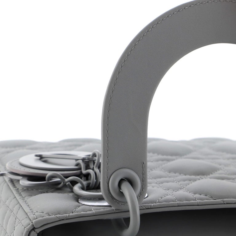 Christian Dior Ultra Matte My ABCDior Lady Dior Bag Cannage Quilt ...