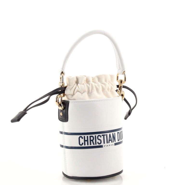Christian Dior Vibe Drawstring Bucket Bag Leather Small For Sale at 1stDibs
