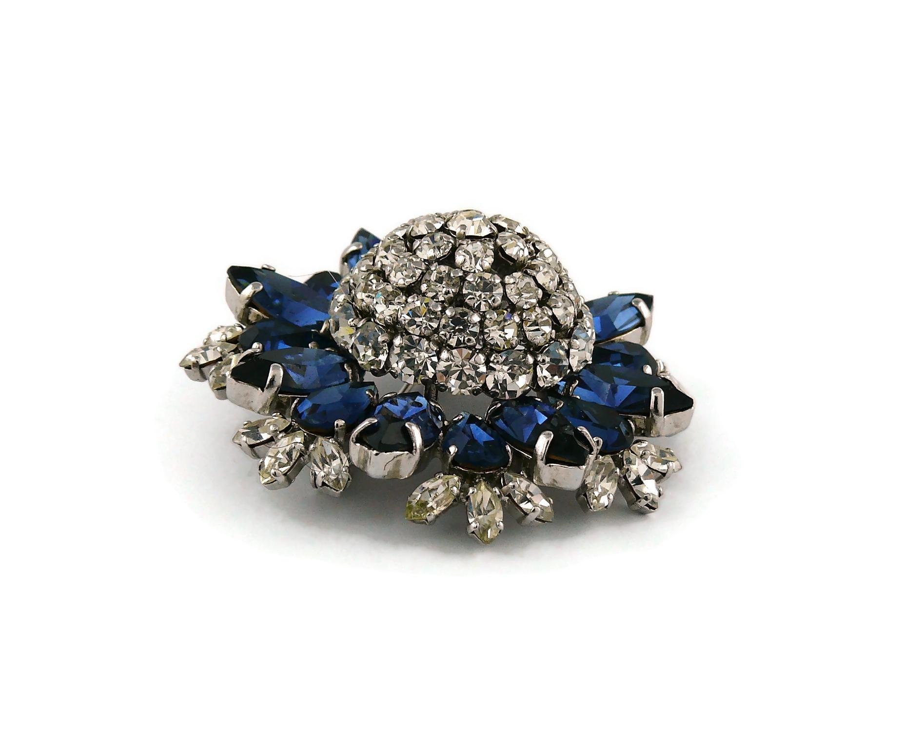 Christian Dior Vintage 1963 Bejewelled Floral Brooch at 1stDibs ...