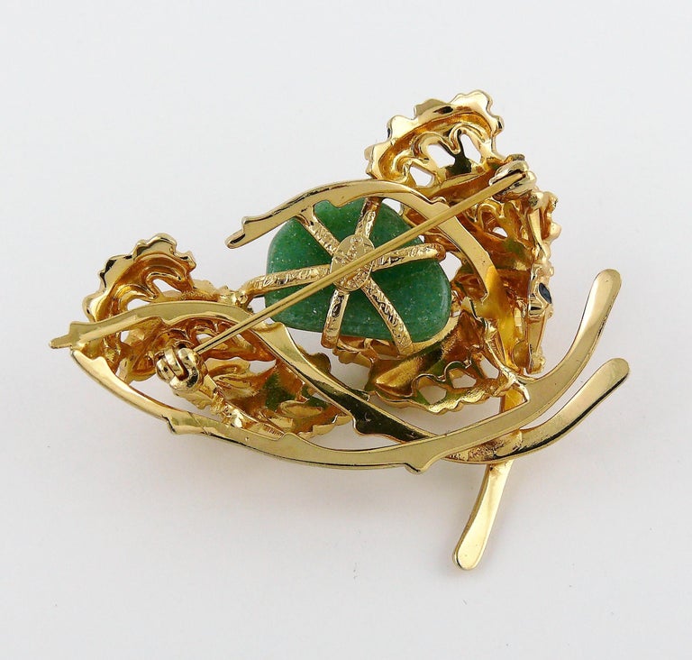 Christian Dior Vintage 1966 Floral Brooch at 1stDibs