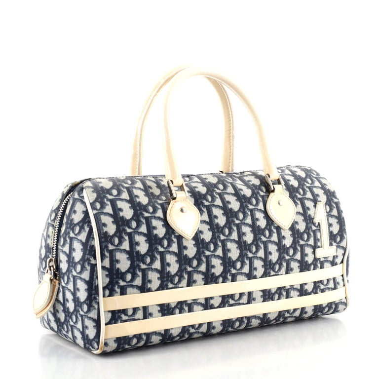 Christian Dior Vintage Boston Bag Diorissimo Coated Canvas Medium at ...