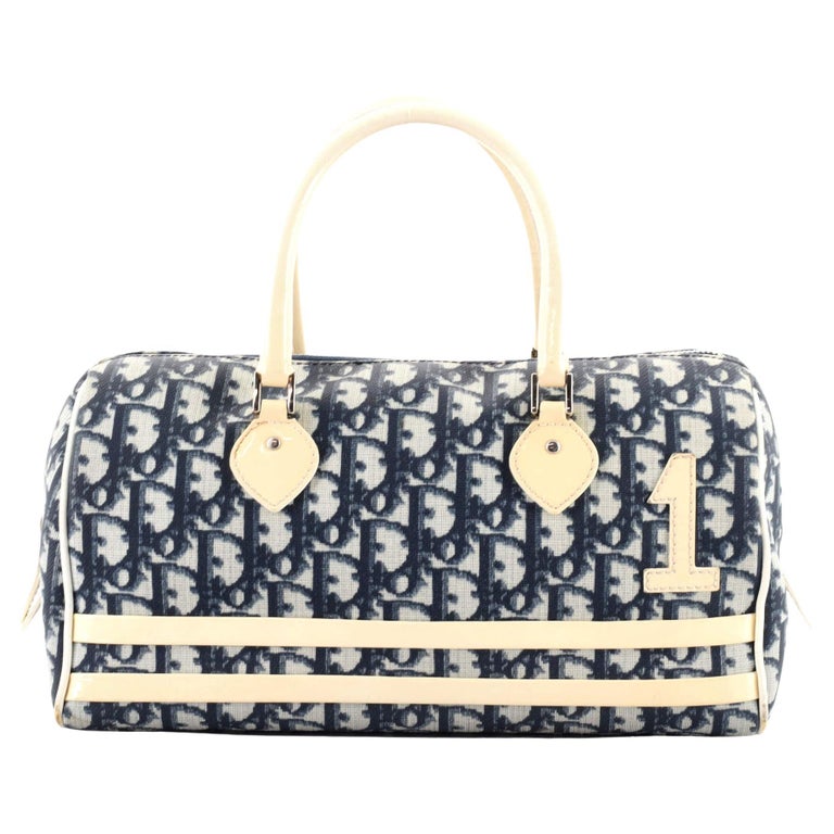 Christian Dior Vintage Boston Bag Diorissimo Coated Canvas Medium at ...