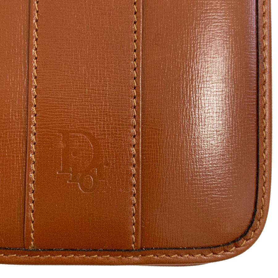 CHRISTIAN DIOR Vintage Brown Leather Directory Cover For Sale at ...