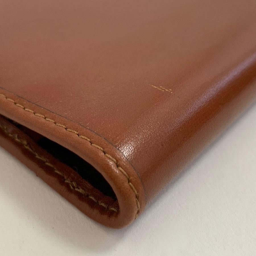 CHRISTIAN DIOR Vintage Brown Leather Directory Cover For Sale at ...
