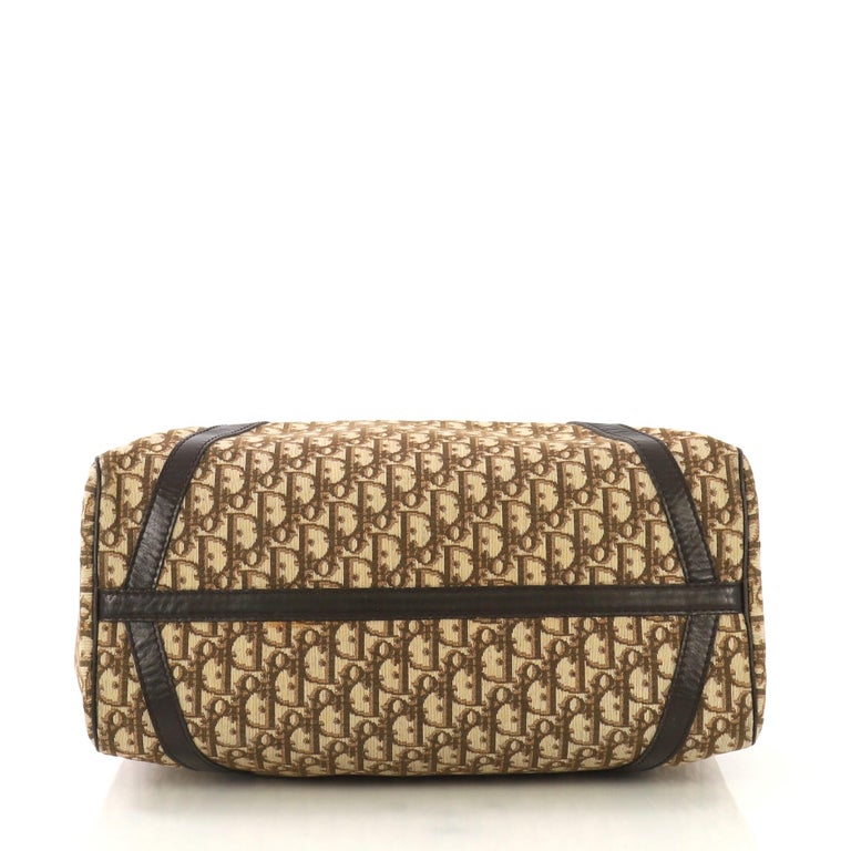 Christian Dior Vintage Convertible Weekender Bag Diorissimo Canvas ...