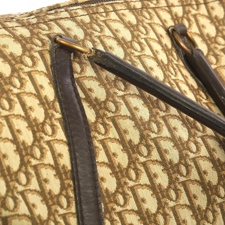 Christian Dior Vintage Convertible Weekender Bag Diorissimo Canvas ...