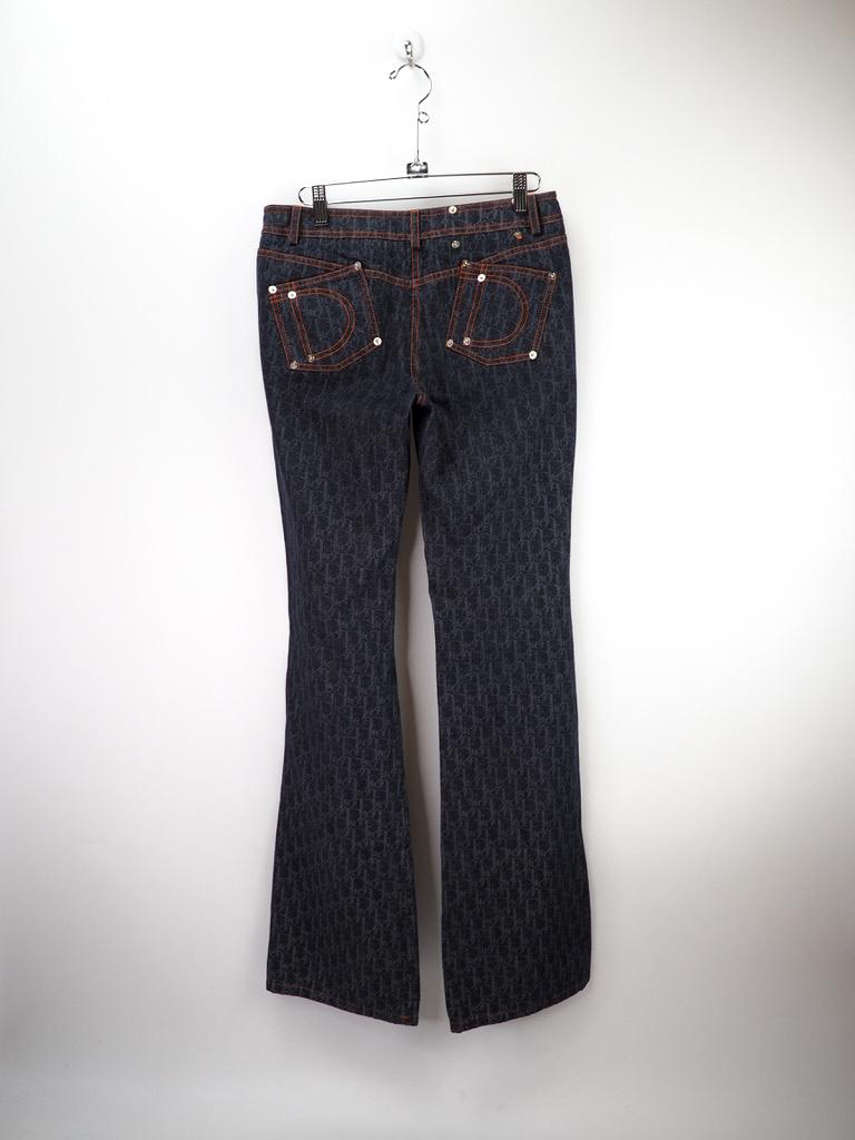 Christian Dior Vintage Galliano Monogram Jeans 2005 at 1stDibs