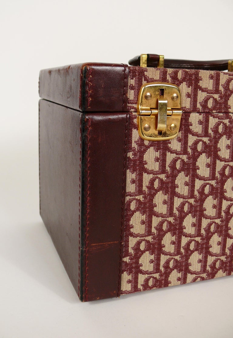 Christian Dior Vintage Iconic Trotter Monogram Vanity Case For Sale at ...