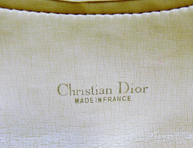 Christian Dior Vintage Ivory Monogram Iconic Convertible Canvas Bag at ...
