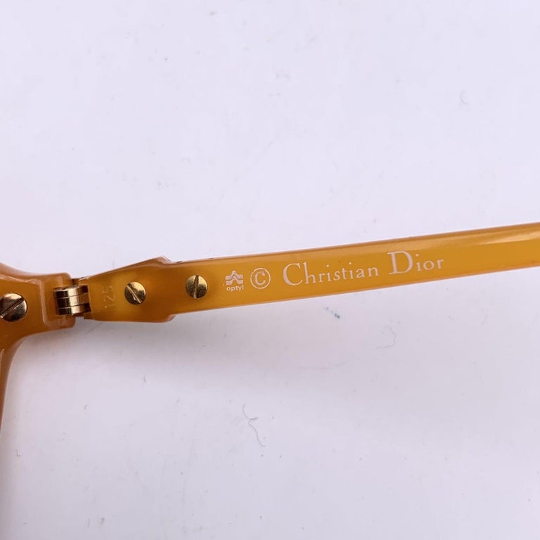 Christian Dior Vintage Orange Acetate Sunglasses 2306 40 55/15 125mm ...