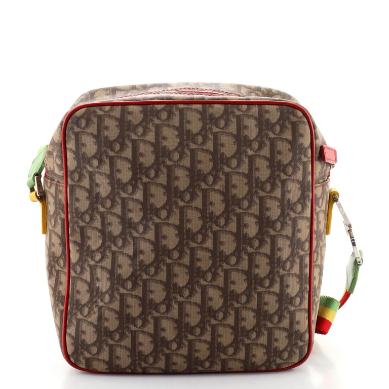 Christian Dior Vintage Rasta Crossbody Diorissimo Coated Canvas at 1stDibs