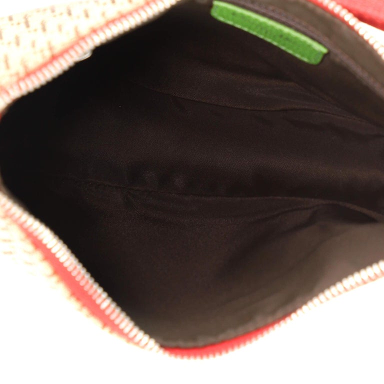 Christian Dior Vintage Rasta Saddle Zip Bag Diorissimo Canvas Small at ...