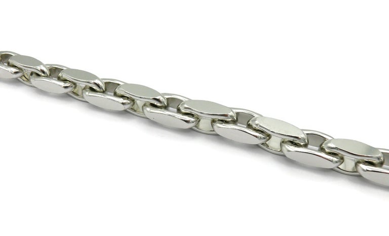 CHRISTIAN DIOR Vintage Silver Tone Chain Necklace, 1973 For Sale at 1stDibs