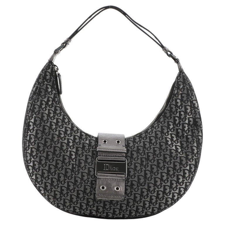 Christian Dior Vintage Street Chic Hobo Diorissimo Canvas Medium at 1stDibs