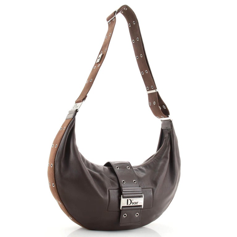 Christian Dior Vintage Street Chic Hobo Leather Large at 1stDibs