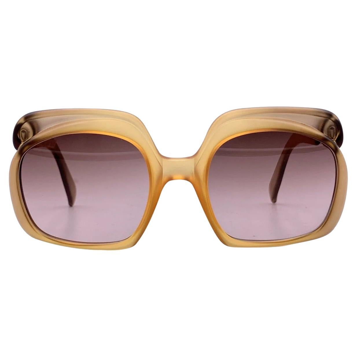 New Vintage Emanuelle Kahn Paris White Gold Accents Sunglasses France ...