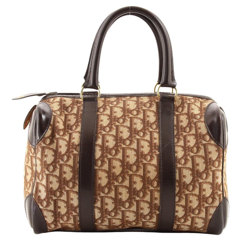 Christian Dior Vintage Trotter Boston Bag Diorissimo Canvas Small For ...