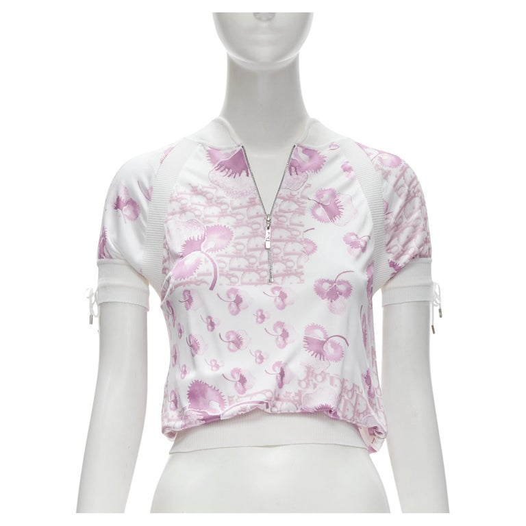 CHRISTIAN DIOR Vintage Y2K pink Trotteur monogram Cherry Blossom half ...