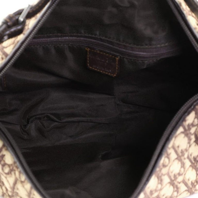 Christian Dior Vintage Zip Hobo Diorissimo Canvas Medium at 1stDibs