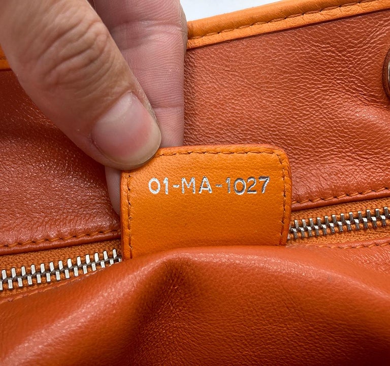 Christian Dior Woven Leather Orange Lady Dior Avenue Tote For Sale at ...