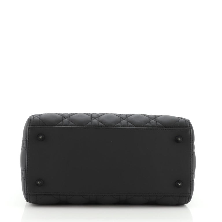 Christian Dior Ultra Matte Lady Dior Bag Cannage Quilt Calfskin Medium ...