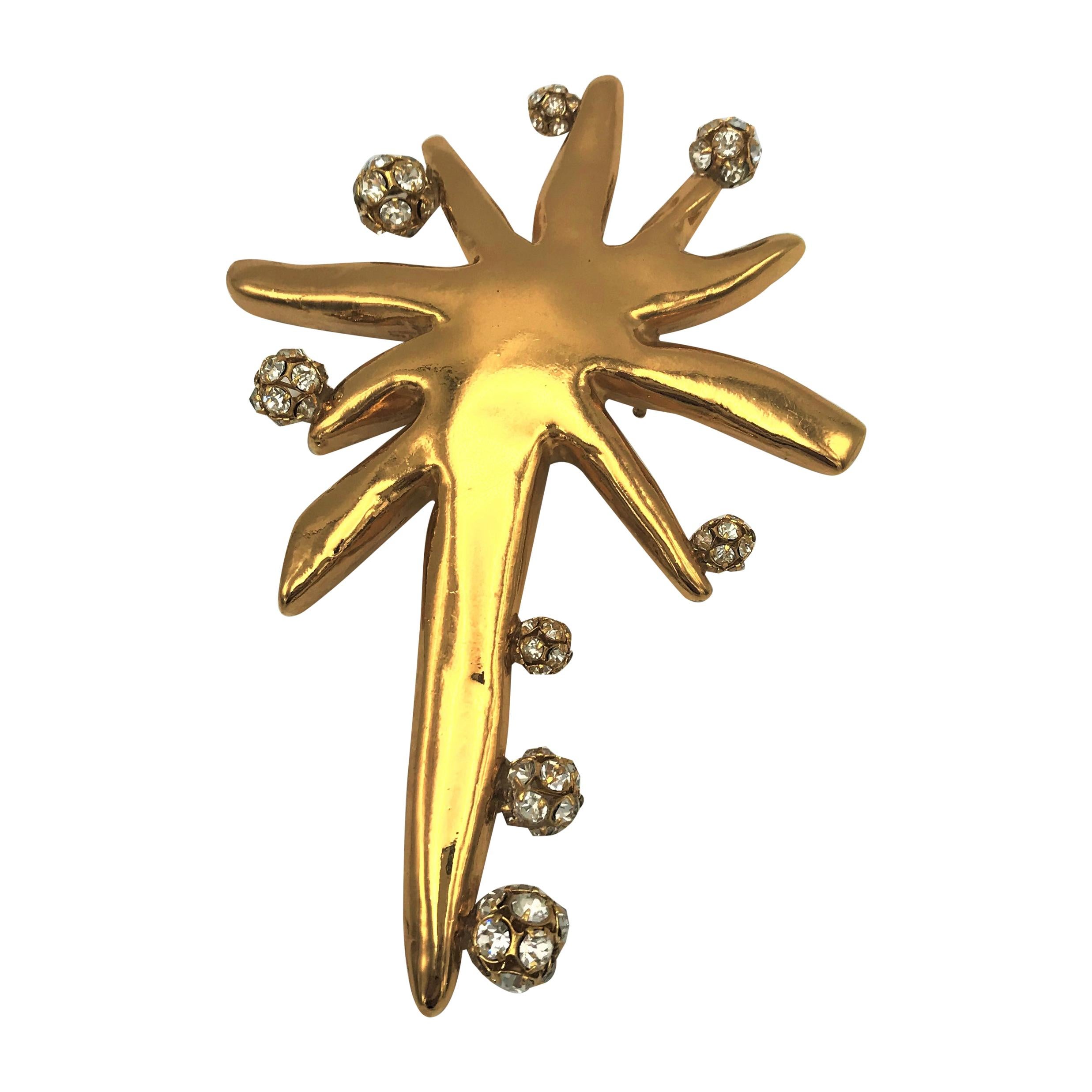 Vintage Chanel Brooch "Regency" designed by Coco Chanel 1955 gold ...