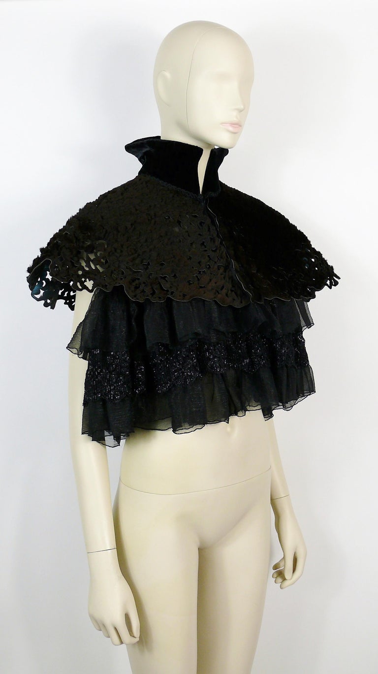 Christian Lacroix Vintage Cape Short Cloak at 1stDibs