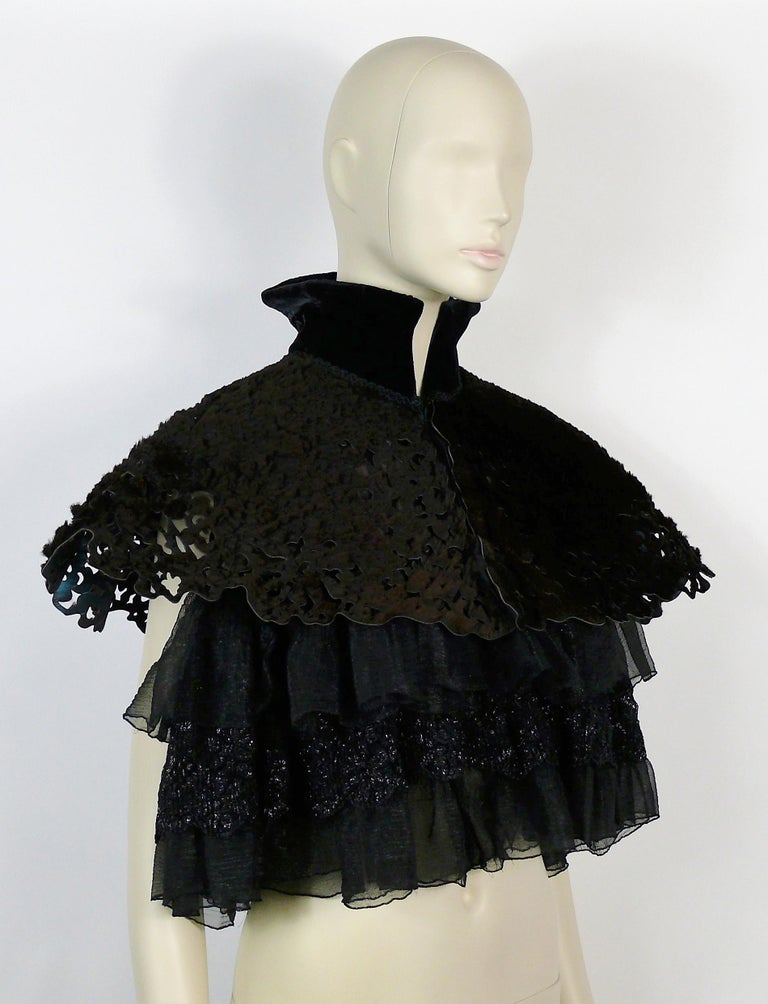 Christian Lacroix Vintage Cape Short Cloak at 1stDibs