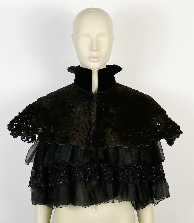 Christian Lacroix Vintage Cape Short Cloak at 1stDibs
